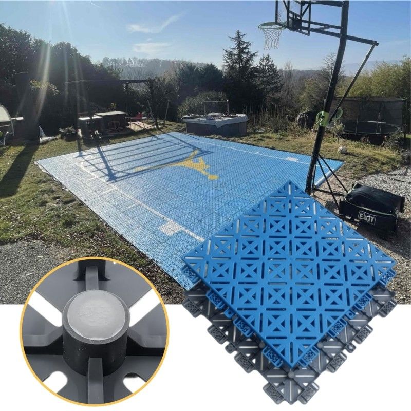 Well Permeable Modular Outdoor Sports Tiles Basketball Court Flooring ...