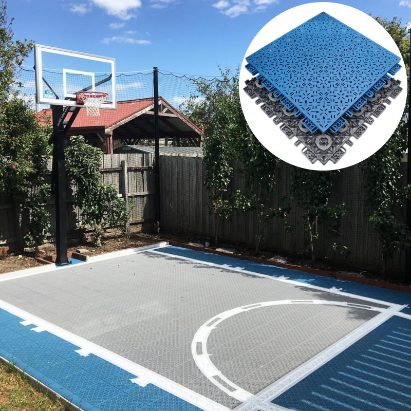 Pp Modular Interlocking Pickleball Sport Court Floor Tiles 3x3 ...